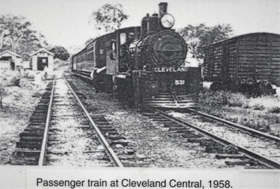 Photograph of a Passenger Train at Cleveland Central Station; 1958 ...