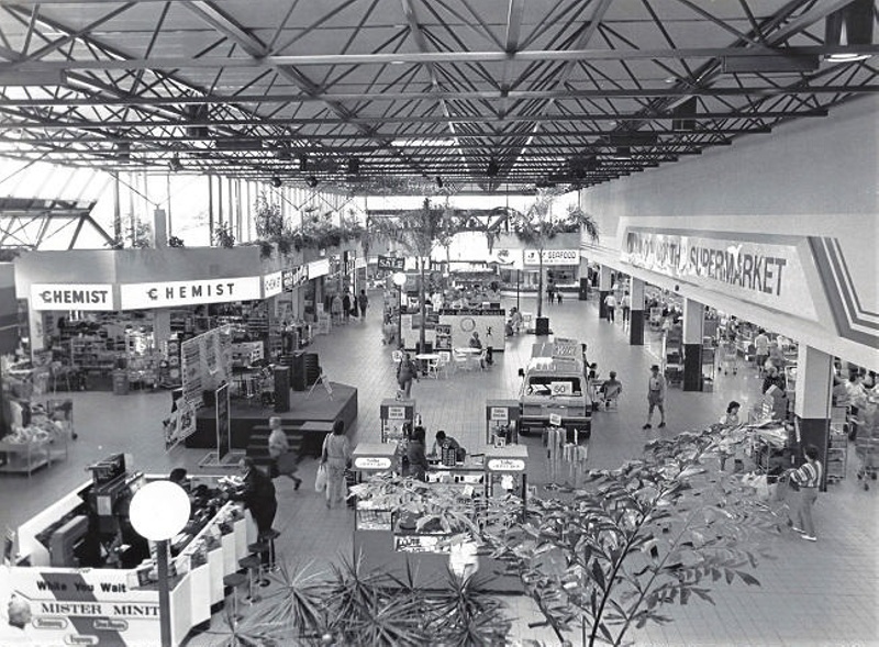 Photograph of inside view of Stockland Shopping Centre (Woolworths ...
