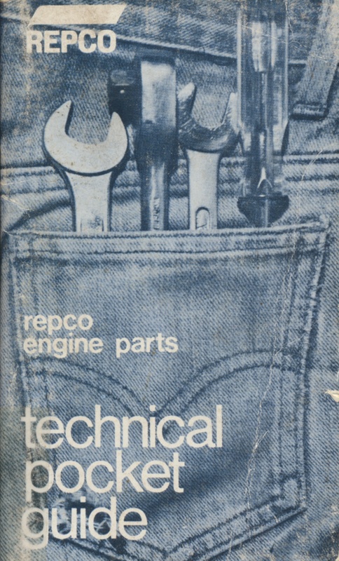 Repco engine parts technical pocket guide; Repco; L658 | eHive