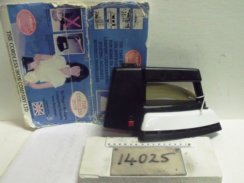 Cordless gas powered iron; The Cordless Iron Co. Ltd.; 1980; R14025 | eHive