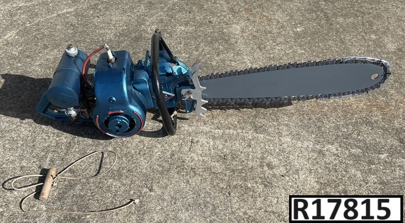 Blue Streak chainsaw; C.C. Engineering; 1948; R17815 | eHive