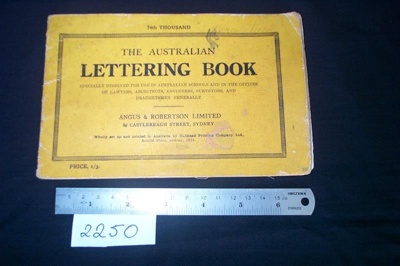 Book - The Australian Lettering Book; 1934; R02250 | eHive