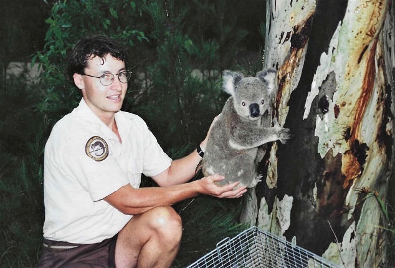 Photograph of Ranger Michael Lieberman of Queensland Parks & Wildlife ...
