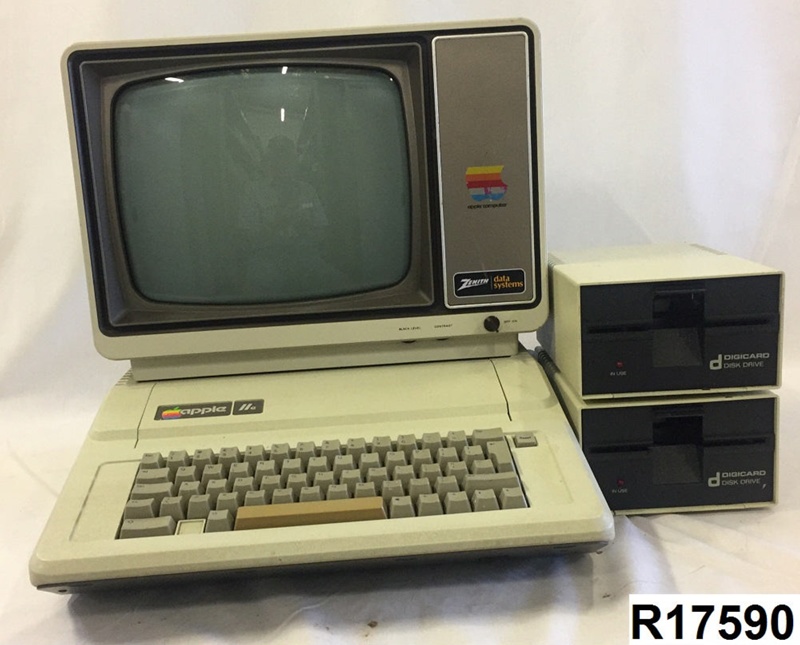Apple IIe computer with printer and other accessories; Apple Computer ...