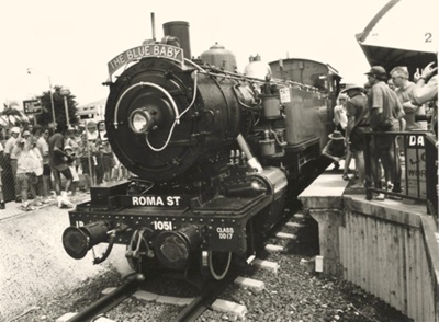 Photographs x 2 of a Steam Train Railway Excursion from Roma Street ...