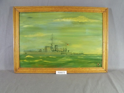 Painting, oil - HMAS Katoomba; N. WILLS; 1981; R06673 | eHive
