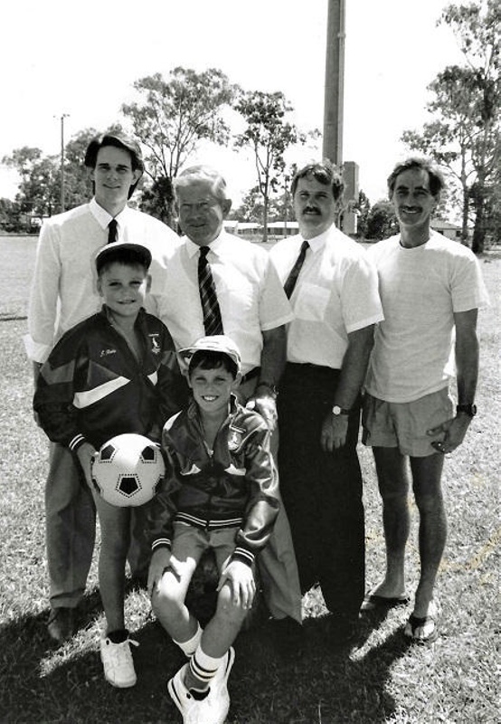 Photograph of Redland Councillors with Mooroondu Sports & Recreation ...