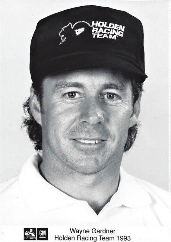 Photograph of Wayne Gardner (former motor cycle World Champion) and ...