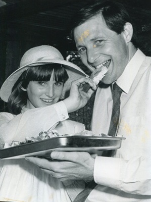 Photograph of Hon. Paul Clauson (Member for Redlands & student Renee ...