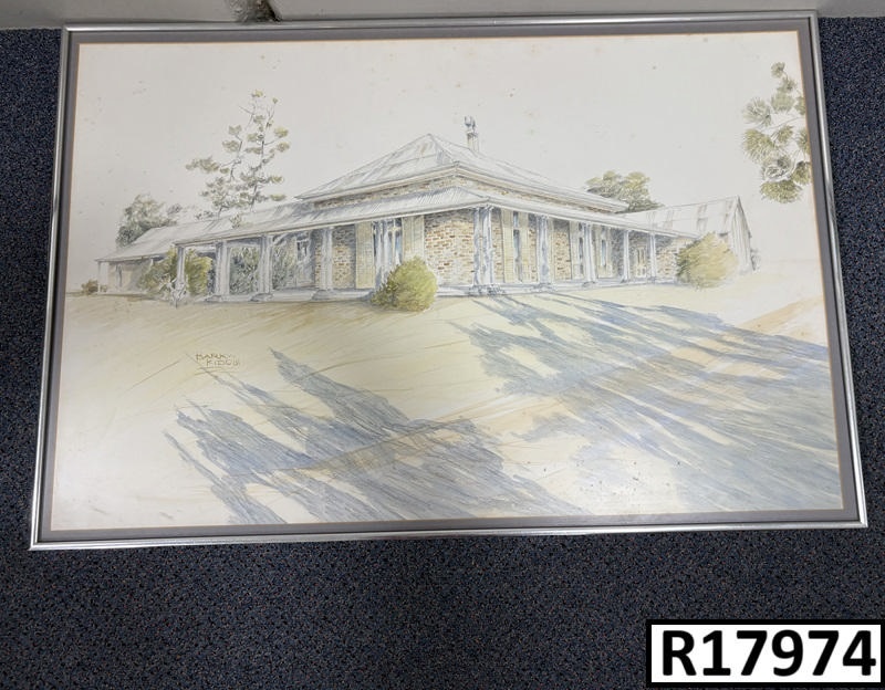 Painting of Ormiston House by Barry Kidd (artist); Barry Kidd; 1981 ...