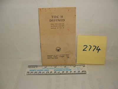 Leaflet - "Toc H Defined"; R02774 | eHive