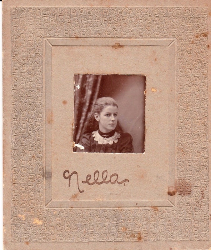 Photograph (miniature) of Miss Laura Minella (Nella) Gray; circa 1902 ...