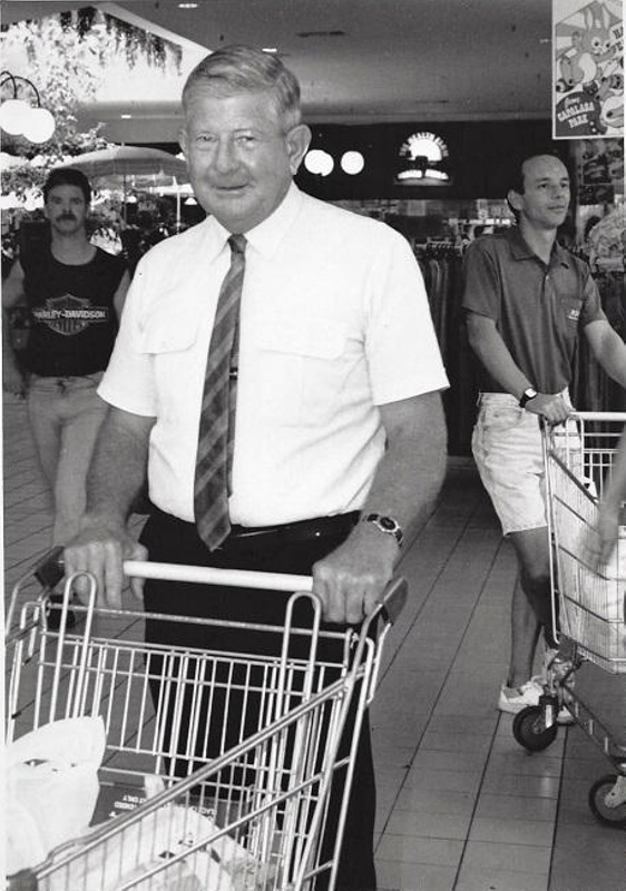 Photograph of the former Shire Chair, Merv Genrich OAM, just after he ...