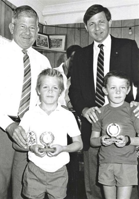 Photograph of a Trophy Presentation for the Redland United Soccer Club ...