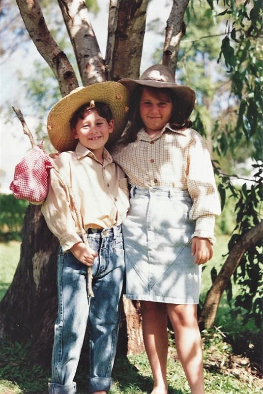 Photograph of brother and sister at Victoria Point State School - Kobi ...
