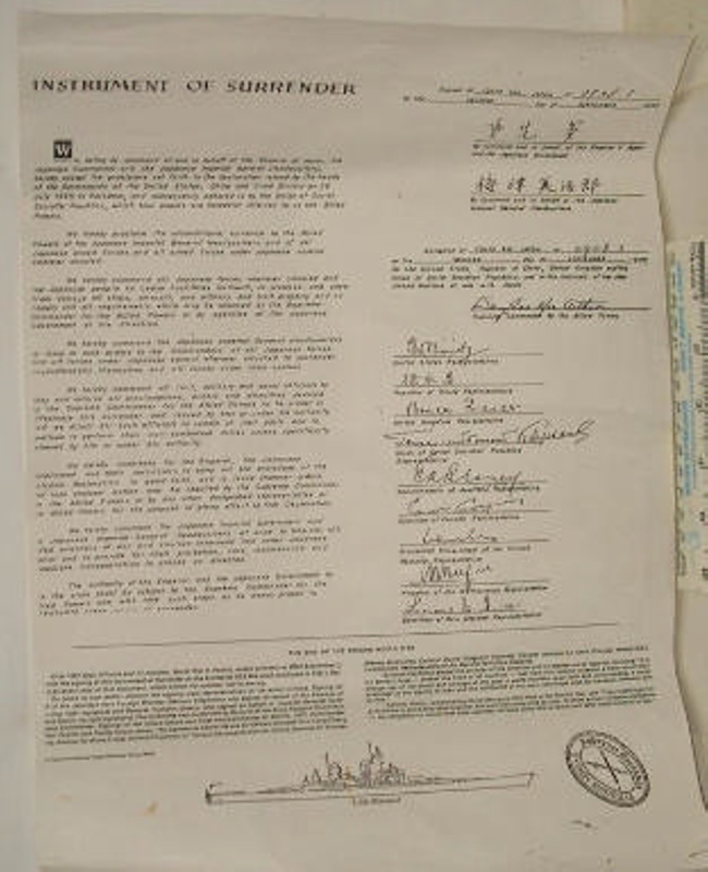 Instrument of Surrender (copies); L3877 | eHive