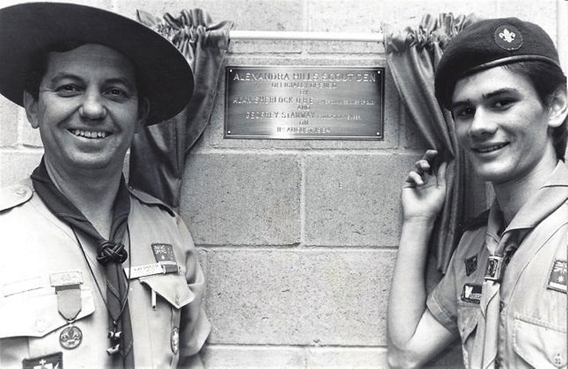 Photograph of the opening of the den at Alexandra Hills Scouts, by ...