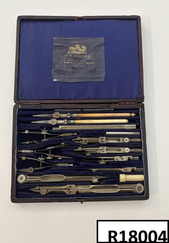 Technical drawing set; W. H. Harling; 1900's; R18004 | eHive