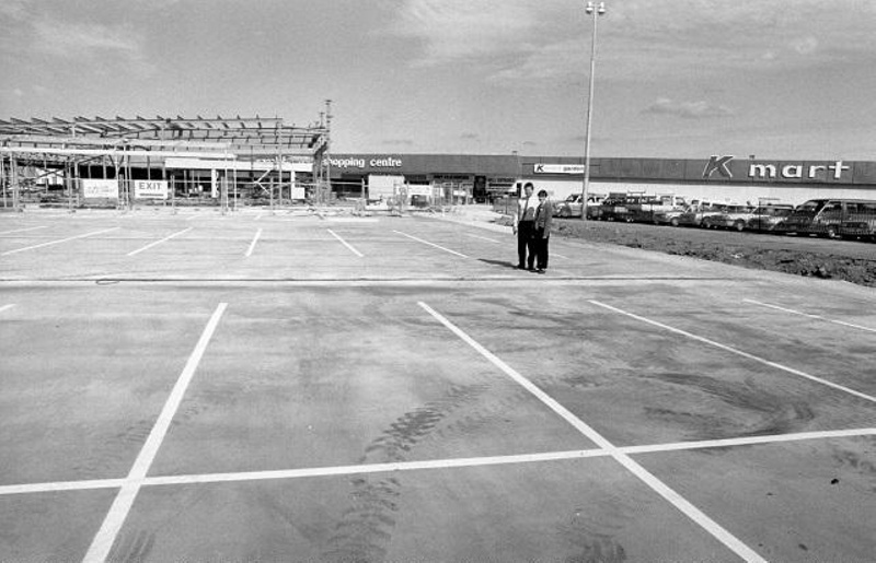 Photograph of Capalaba Park Shopping Centre, showing the construction ...