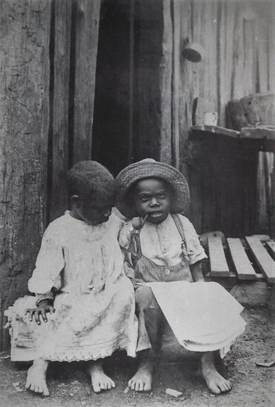 Photograph as a character study of Children of Islander workers ...