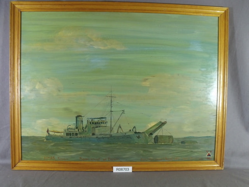 Painting, oil - HMAS Koala; N. WILLS; 1981; R06703 | eHive