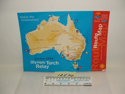 Map - Route - Olympic Torch; 2000; R12570 | eHive