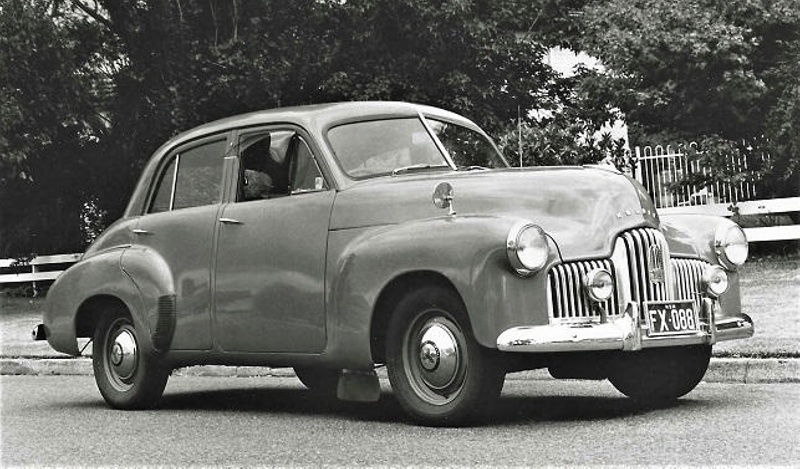 Photograph of the original 1948 production Holden Sedan - Model 48/215 ...