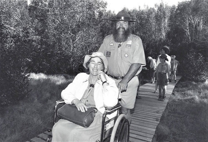 Photograph of the opening of Eprapah Boardwalk, Victoria Point. Scout ...