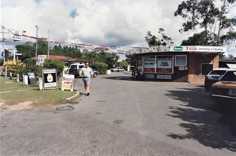 Photographs (5) of shops at Capalaba, Thornlands (round shop) and ...