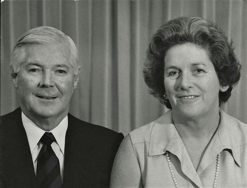 Photograph of Commodore Sir James Ramsay & Lady Janet Ramsay, Governor ...