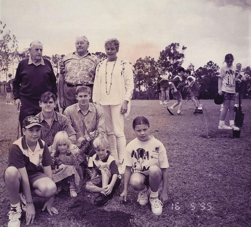 Photograph of "Tree Planting Day" during Education Week at Mt. Cotton ...