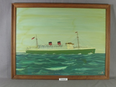 Painting, oil - SS Awatea; N. WILLS; 1985; R06625 | eHive
