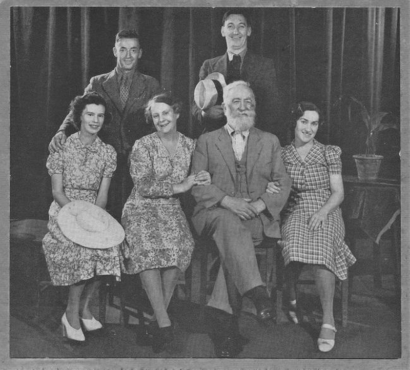 Photograph of the Cast of the "Dad and Dave" Radio Serial; P01910 | eHive