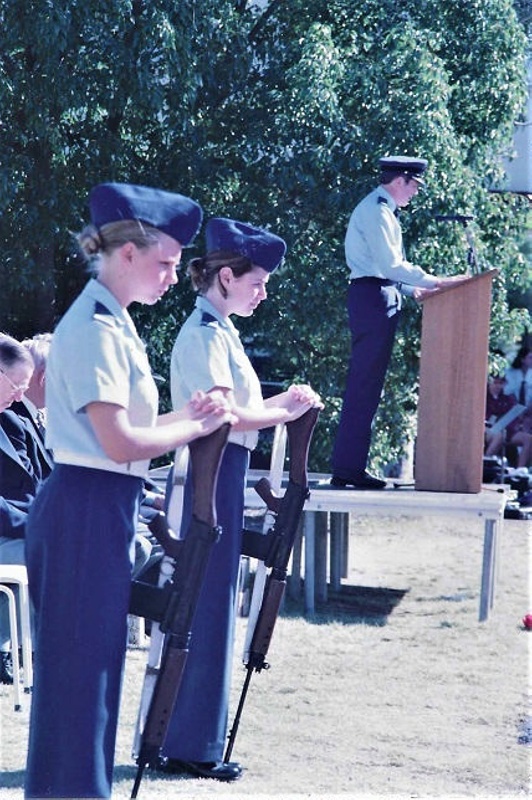 Photograph of Flight Lieutenant Douglas Townsend & Cadets of 17 Flight ...