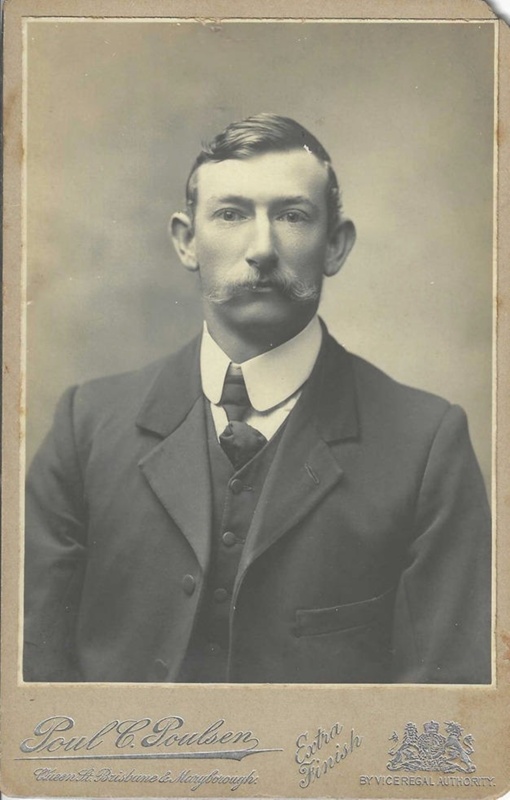 Photograph of Wilhelm (Bill) Benfer of Victoria Point; P.C. Poulsen; ca ...