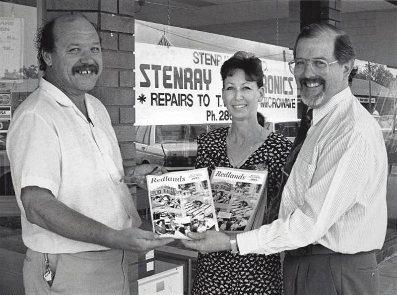 Photograph of Wulf Bielmeier, Beth Howard-Clark, Rod Burton, at Stenray ...