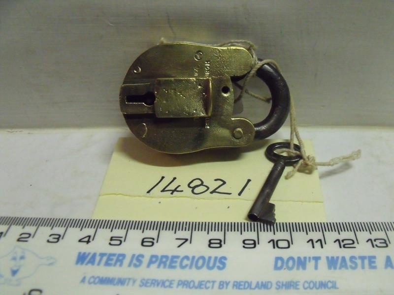 Padlock with Key; Hobbs & Co; R14821 | eHive