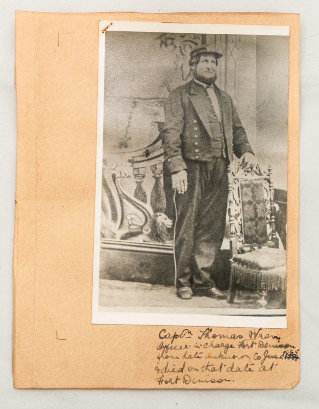 Photograph of Thomas Wren - first light keeper of Fort Denison; c 1870 ...