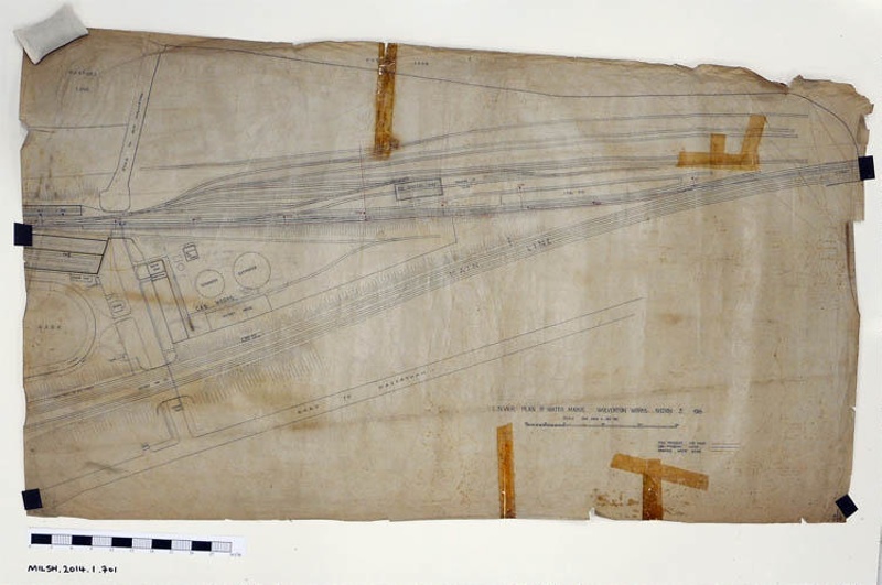 Plan of water mains, Wolverton Works, section 3; 1916; MILSH:2014.1.701 ...