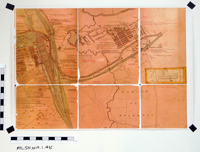 Plan of Wolverton and New Bradwell; [1846-1922]; MILSH:2014.1.416 | eHive