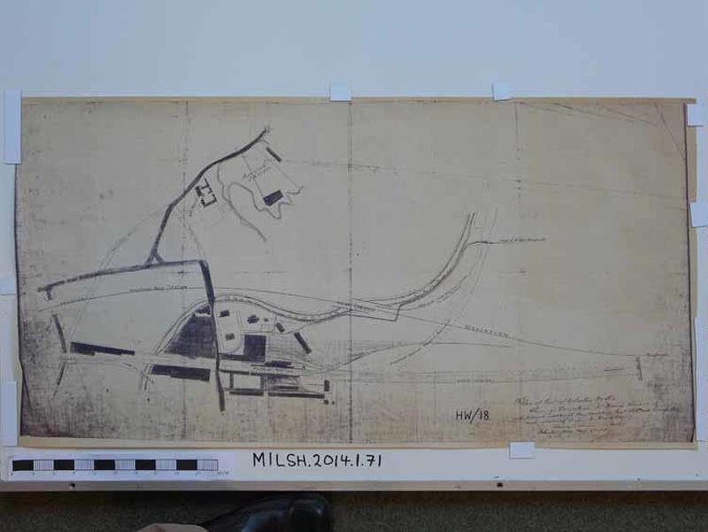 Plan of part of Wolverton Works showing deviation of main line.; 06.05. ...