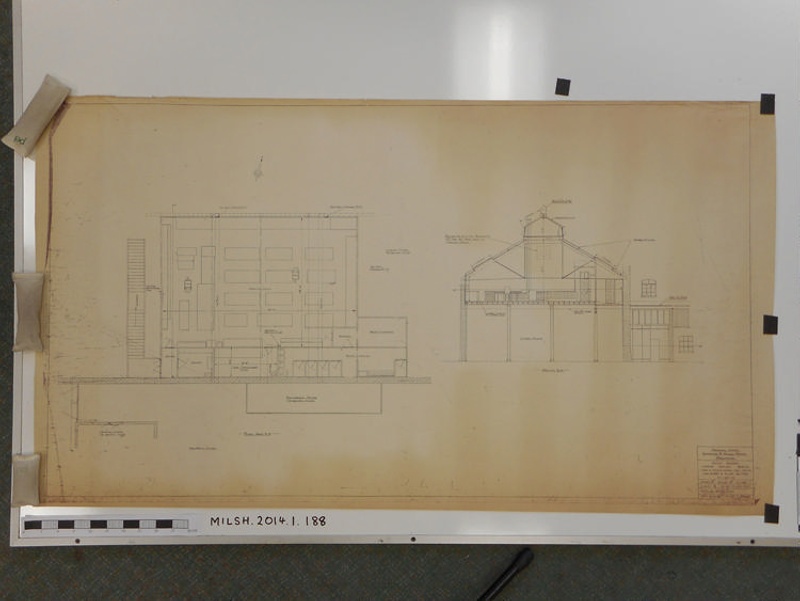 Plan of DRAWING OFFICE, CARRIAGE & WAGON WORKS WOLVERTON. BRITISH ...