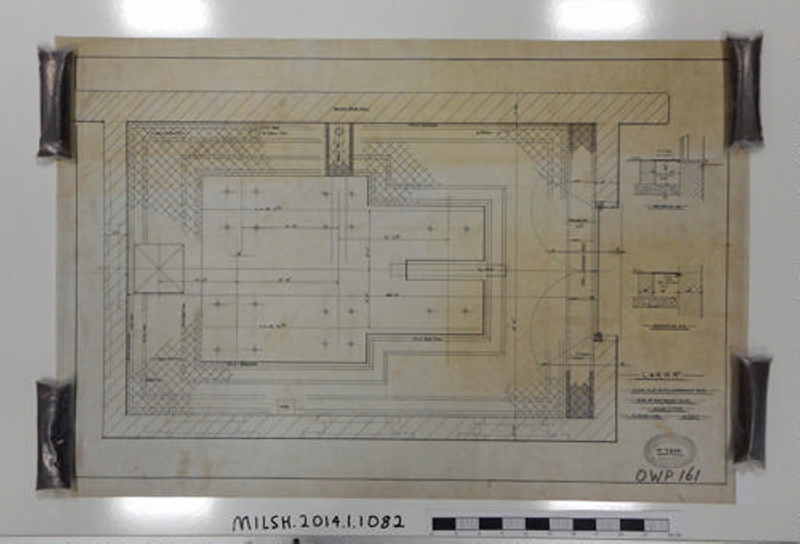 L. & N.W.Ry. FLOOR PLAN OF AIR COMPRESSOR ROOM SIDE OF NEW BOILER HOUSE ...