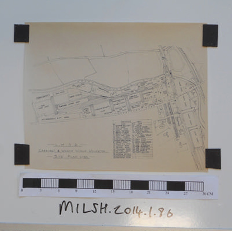 L.M.S.R. Carriage and Wagon Works, Wolverton Site Plan C-1926; 1926 ...
