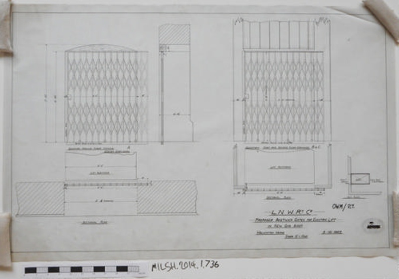 L.N.W.RY.CO. PROPOSED BOSTWICK GATES FOR ELECTRIC LIFT IN NEW GAS SHOP ...