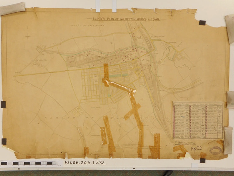 L.&. N.W.R.CO. PLAN OF WOLVERTON WORKS & TOWN. ; 09.01.1908; MILSH:2014 ...