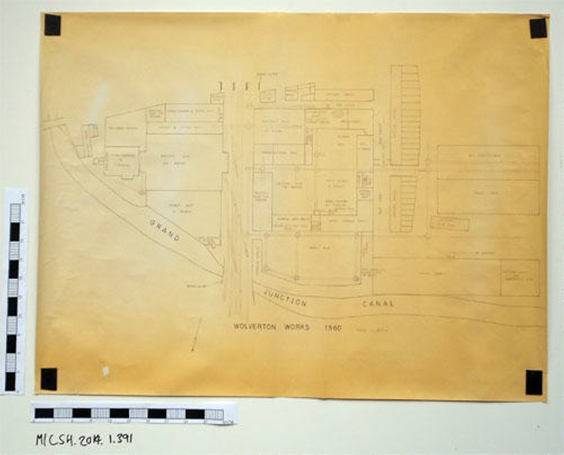 Wolverton Works Plan; 1860; MILSH:2014.1.391 | eHive