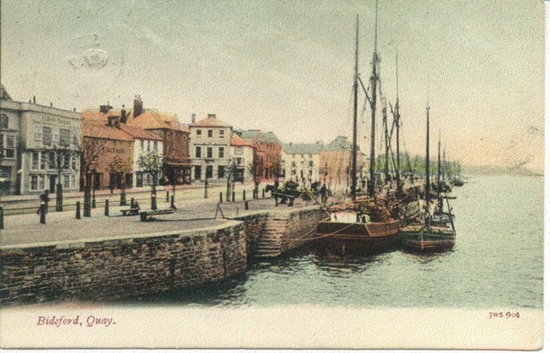View from Bideford Bridge along Bideford Quay; 5028 | eHive