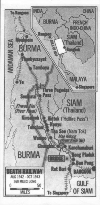 Map of the "Death Railway"; 1941-1945; 1302 | eHive