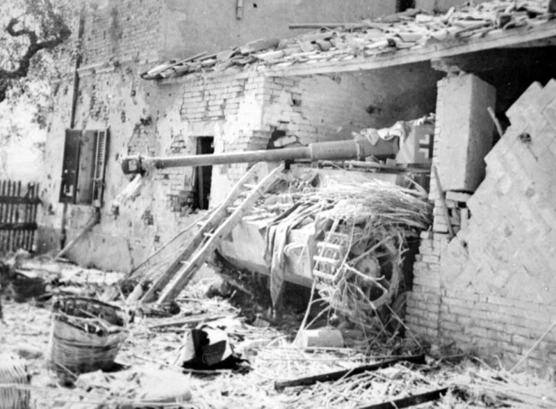 German Tank Demolishing a Building; Unknown; 1940-1945; 6032 | eHive